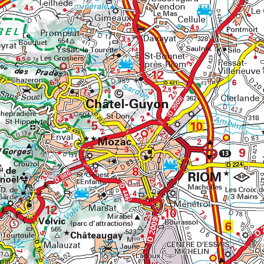 Carte départementale n° 326 - Allier & Puy-de-Dôme | Michelin – La ...